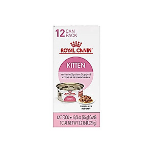 Royal Canin Feline Health Nutrition Thin Slices in Gravy Variety Pack Wet Kitten Food, 3 oz., Count of 12, 12 CT