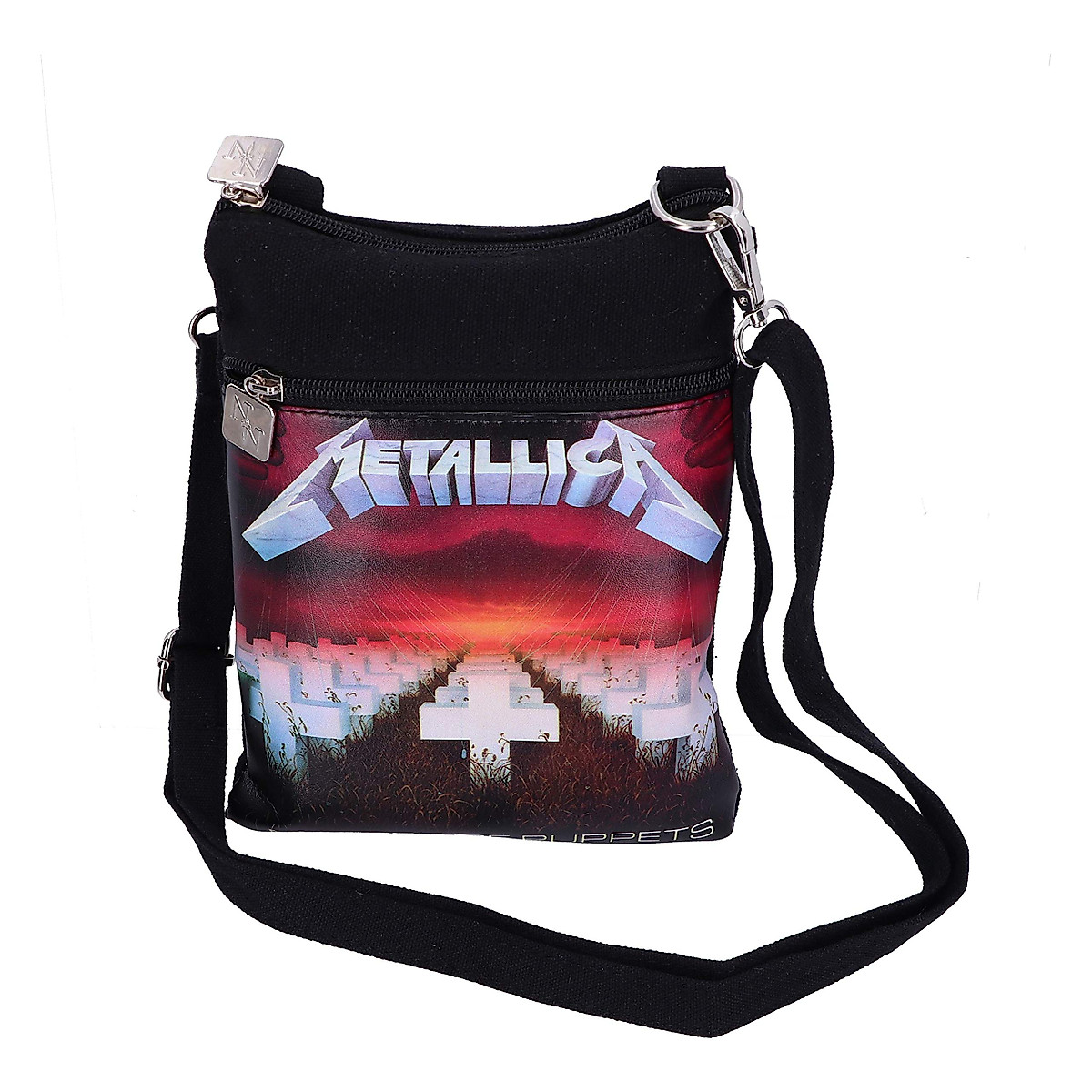 Nemesis Now Officially Licensed Metallica Master of Puppets Shoulder Bag, Metal, Black, 23cm