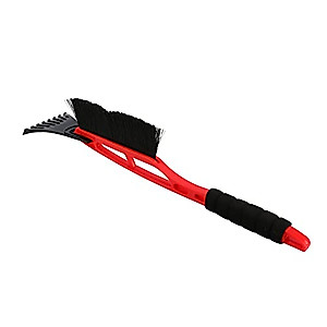 Astibym Car Snow Scraper, Snow Brush Shovel Practical 2 in 1 Simple Operation Sturdy High Strength for Vehicle