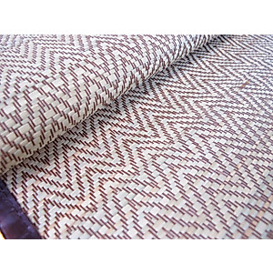 Handmade Woven Thai Beach Mat - Straw Ground Mat for Camping, Yoga, Meditation, Festivals, Concerts - Eco-friendly Reed Mat - Foldable - 70 Inches x 35 Inches