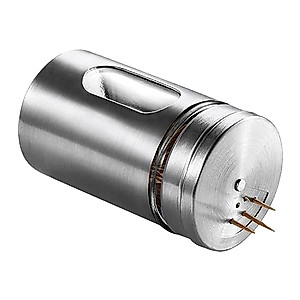 Salt Shaker, 80ml Seasoning Pepper Bottles with Rotary Cap, Stainless Steel Spice Dispenser, Spout Shape Salt Shaker, Salt Grinder and Container for Home Hotels Black Pepper White Pepper and Salts