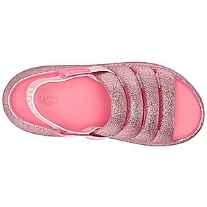 UGG Kids K Sport Yeah Glitter Sandal, Pink, 9 US Unisex Toddler