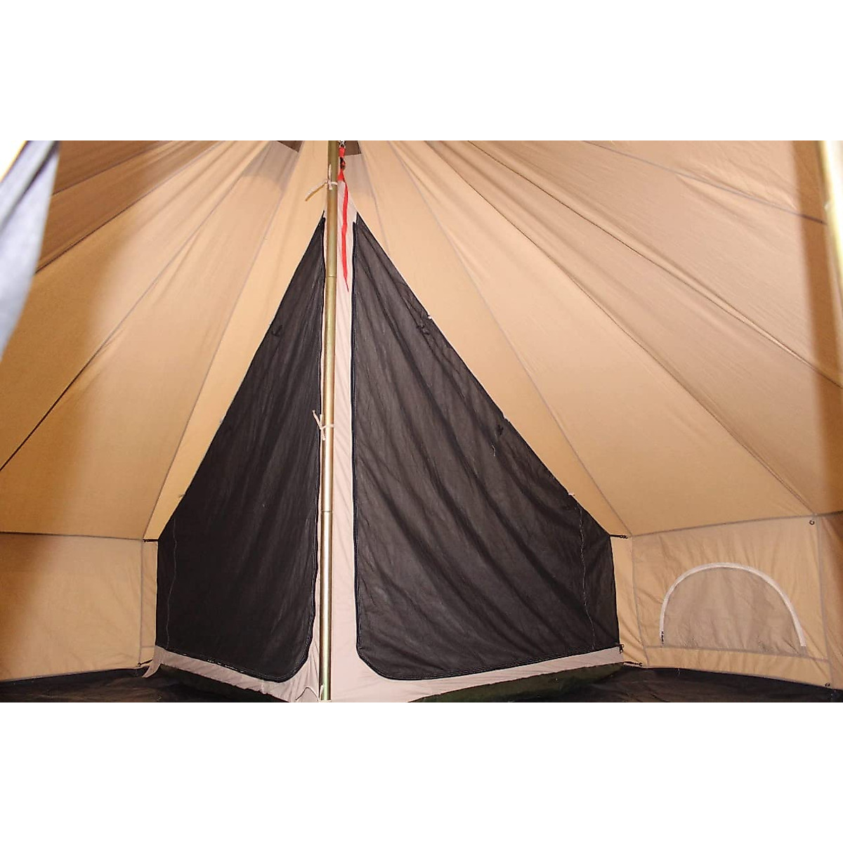 WHITEDUCK Inner Tents for Canvas Bell Tent, Half 1/2 & Quarter ¼ Inner Tents, Tent Accessories, Inner Rooms, Separate Compartment (3M, 4M, 5M, 6M) (Quarter Inner 4M, Avalon Tent)
