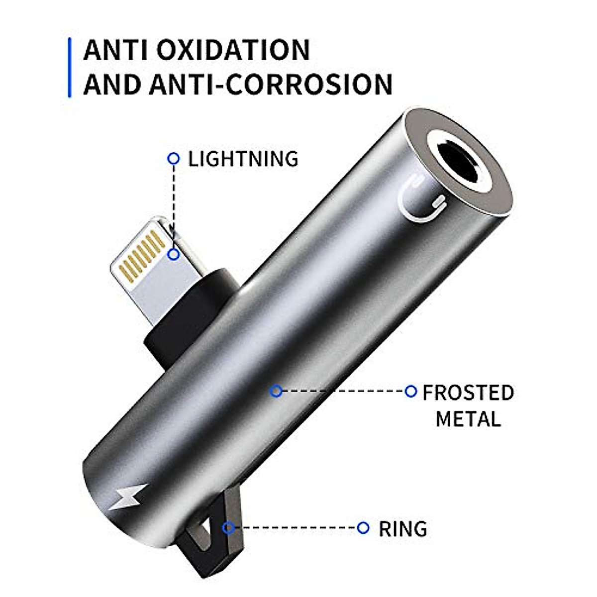 Headphone Adapter Lightning to 3.5mm AUX Audio Jack and Charger Extender Dongle Earphone Headset Splitter Compatible with iPhone 12 Mini 11 pro max xs xr x se2 7 8 Plus for Ipad Air Cable Converter