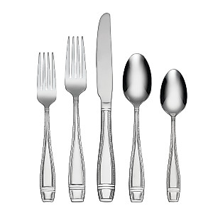 Oneida Ellis 42 Piece Everyday Flatware, Service for 8 18/0 Stainless Steel, Silverware Set
