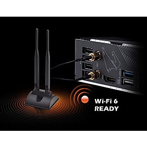 TECHTOO WiFi Antenna Dual Band 2.4GHz - 5.8GHz with RP-SMA Connector Magnetic Base for Wireless Network Router - USB Adapter - PCI PCIe Cards - Signal Booster - Access Point - Wireless Range Extender