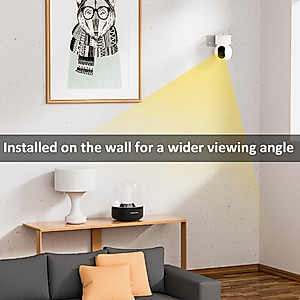 Sezanrpt Clear Acrylic Wall Shelf 4 Pack for Surveillance Cameras, Smart Security Cameras, Small Floating Shelf for Plants, Speaker, Dog Camera, 4'', with Cable Clips