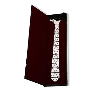 Silver Mirror Diamond Tech Tie