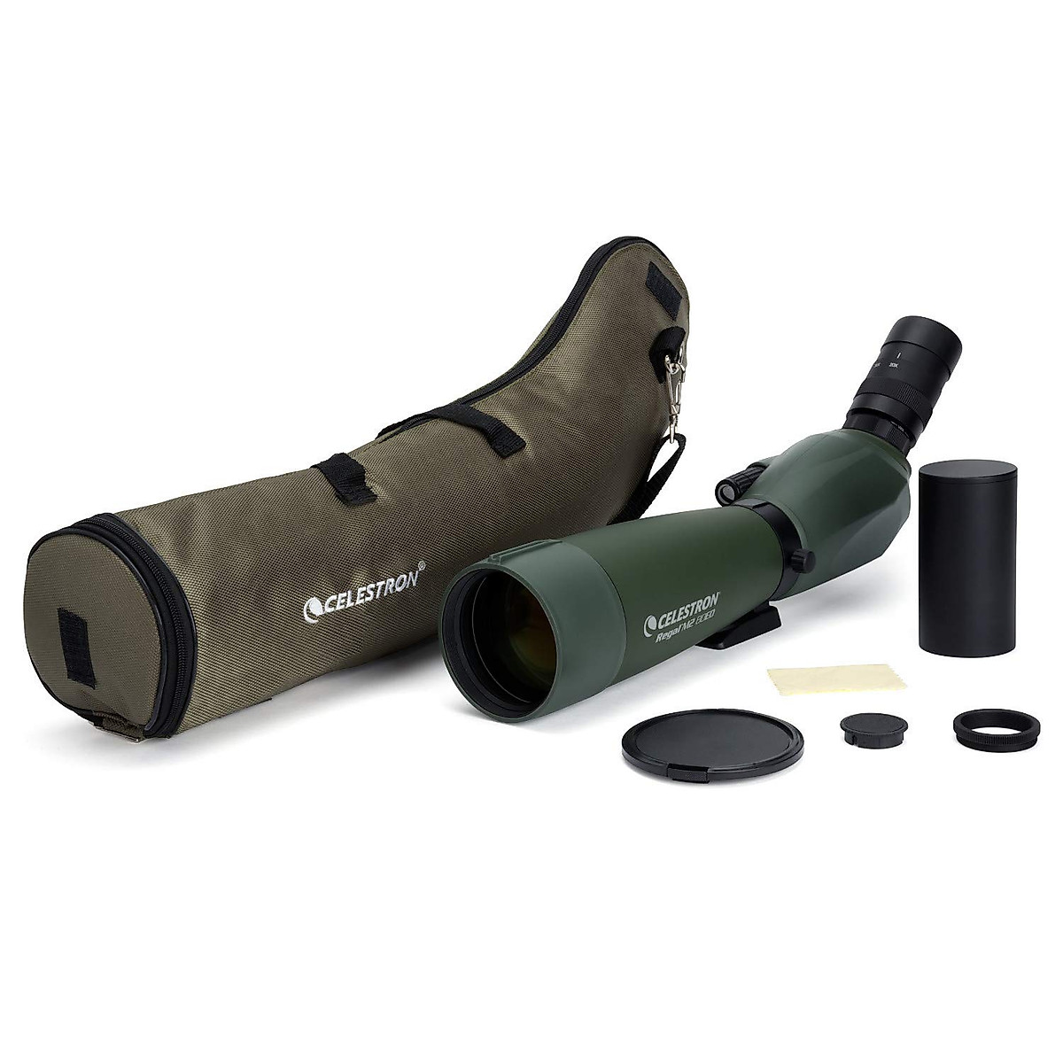 Celestron Regal M2 80ED Spotting Scope – Fully Multi-Coated Optics – Hunting Gear – ED Objective Lens for Bird Watching, Hunting and Digiscoping – Dual Focus – 20-60x Zoom Eyepiece