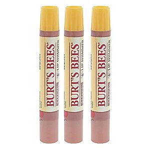 Burt's Bees Lip Shimmer, Caramel, 0.09 Ounces each (Value Pack of 3)
