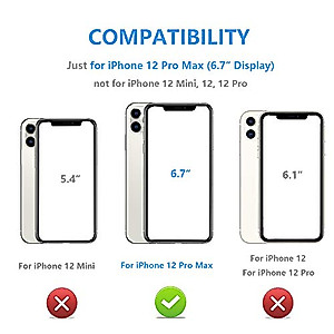 ONETOP Compatible with iPhone 12 Pro Max Wallet Case with Card Holder,PU Leather Kickstand Card Slots Case, Double Magnetic Clasp and Durable Shockproof Cover 6.7 Inch(Rose Gold)