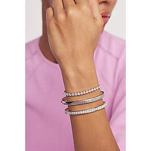 Ted Baker London Clemara Hinge Crystal Bangle Bracelet for Women (Gold Tone)