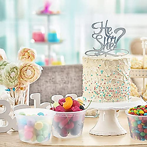 100 Sets Plastic Food Containers with Lids 16 oz Deli Storage Containers Disposable Soup Containers with Airtight Lids Leakproof Round Clear Takeout Container, Microwave Dishwasher Freezer Safe