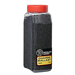 Cinders Coarse Ballast (32 oz. Shaker) Woodland Scenics