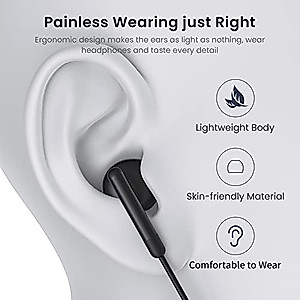 USB C Headphones for iPhone 16 15 Pro Max Plus iPad Pro USB C Earphones with Microphone Volume Control USB C Wired Earbuds USB Type C Earphone for Google Pixel 8 7 6A 5 Samsung S24 S23 S22 S21 S20 A55