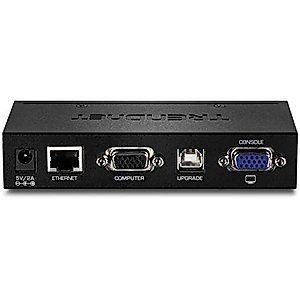TRENDnet KVM Extension Kit, Extend Keyboard/Video/Mouse Controls, up to 100 Meters (328 ft.), Hot-Keys, Transmitter, Receiver, PS/2, VGA, TK-EX4