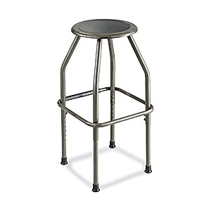 Safco Products 6666 Diesel Adjustable Height Stool, Pewter
