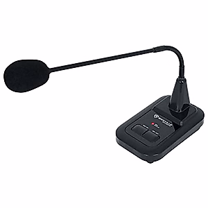 Rockville CH-MIC70 Push to Talk Commercial Gooseneck Paging Microphone w/Chimes