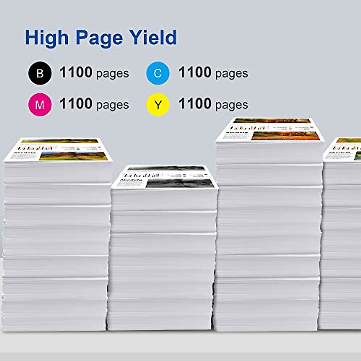 822XL Ink Cartridges Remanufactured Replacement for Epson 822XL 822 XL 822 T822XL Use for Workforce Pro WF-4820 WF-3820 WF-4830 WF-4833 WF-4834 Printer Ink (Black, Cyan, Magenta, Yellow,4 Pack)