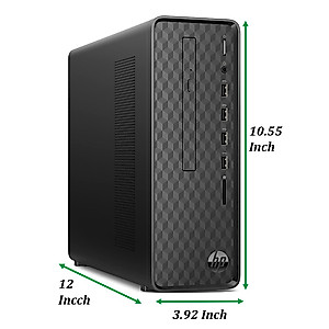 HP SFF Computer PC Intel Core i3-10th Gen Processor, 8GB Ram 256GB Solid State Drive, HDMI, Integrated WiFi & Bluetooth, Windows 11, S010-PF1016 (Renewed)