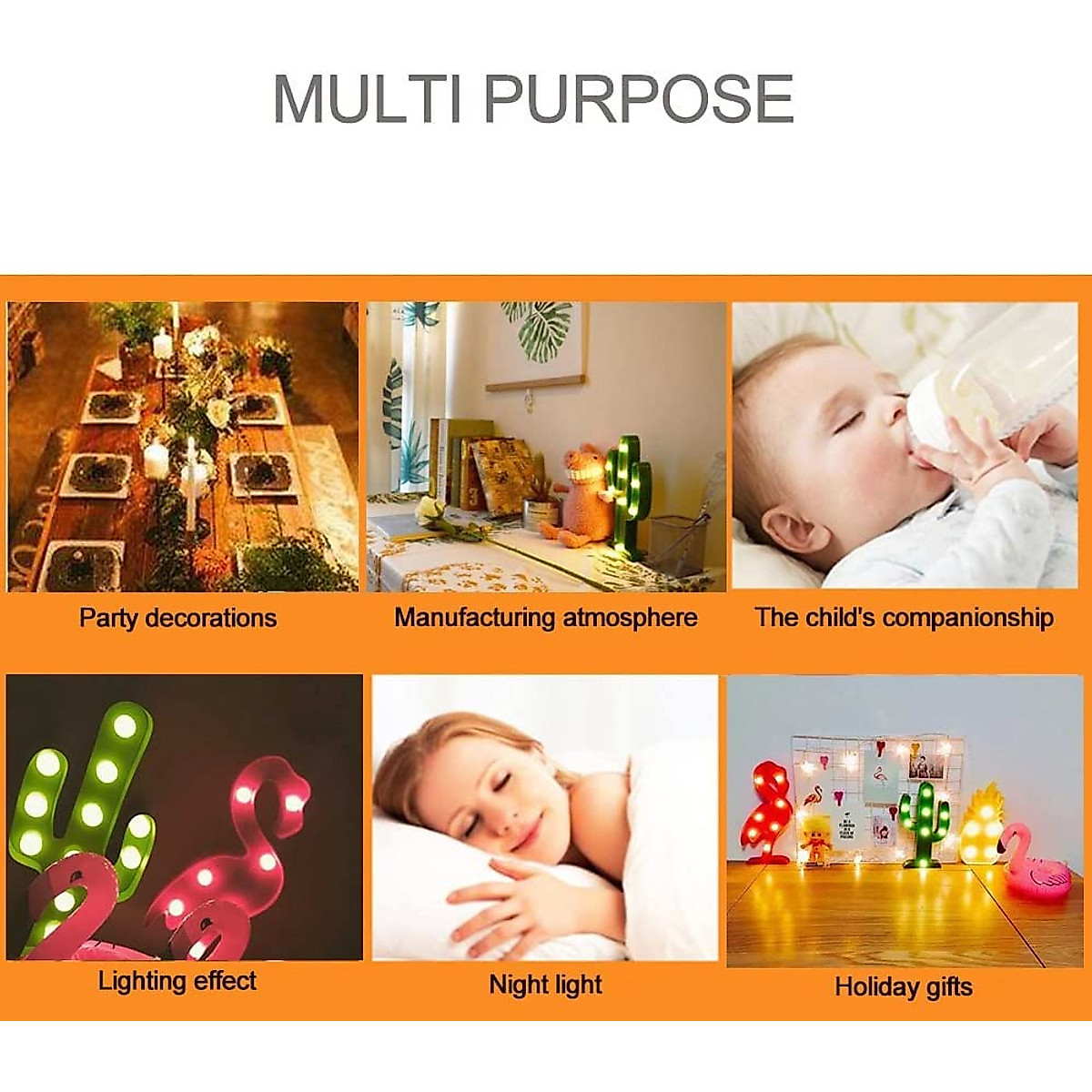 AceList Tropical Luau Party Supplies Flamingos Palm Trees Sign Light for Hawaiian Themed Party Decoration Birthday Bedroom Wall Decor Table Centerpieces