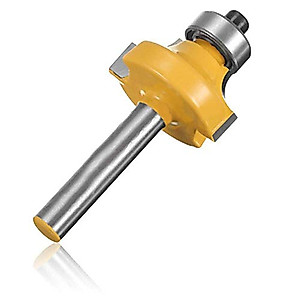 1/4-Inch Shank Roundover Edging Router Bit Set, Woodworking Milling Cutter Tools Corner Rounding Edge-Forming Bit Set 1/8", 1/4", 3/8", 1/2" Radius (4 Pack)