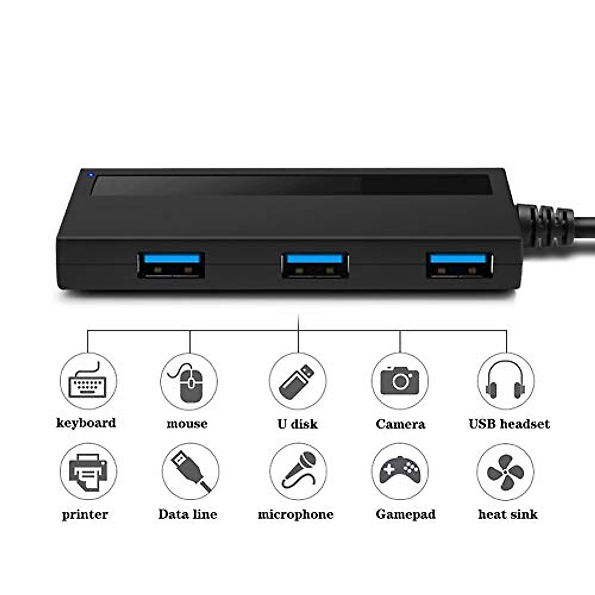 XUNMAIFHB Portable Docking Station,Type-c to USB 3.0 hub hub Computer Hard Drive Adapter Cable Splitter Docking Station Fast Transmission