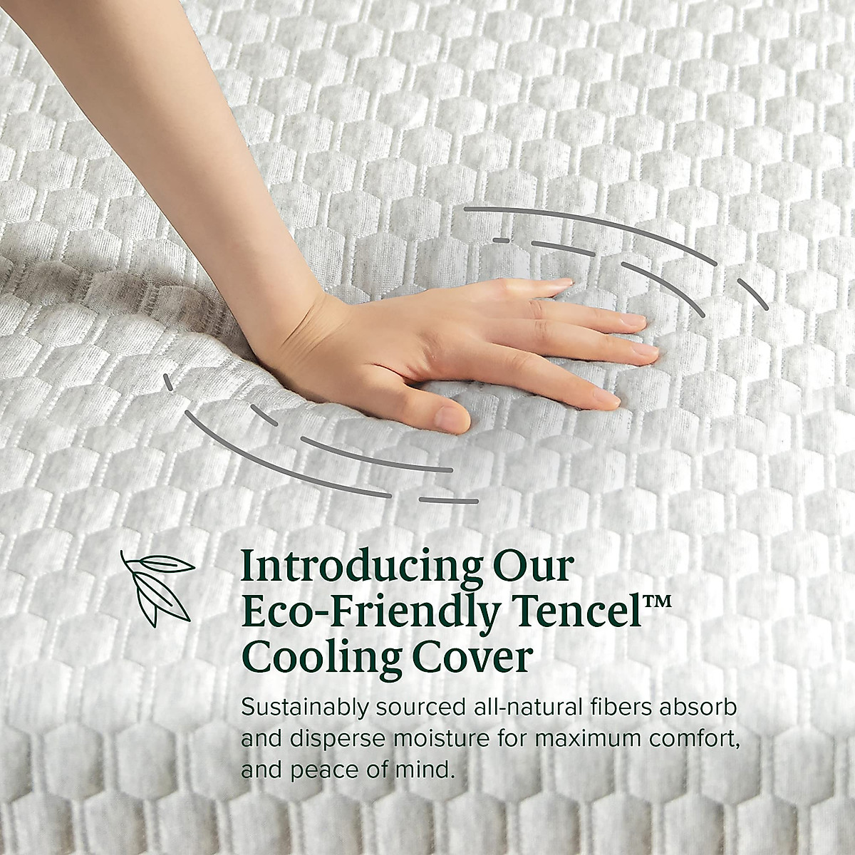 ZINUS 10 Inch Bliss Memory Foam Mattress Sustainable TENCEL Blend Cover, Full, Pressure Relieving, CertiPUR-US Certified, Mattress in A Box, All-New, Made in USA