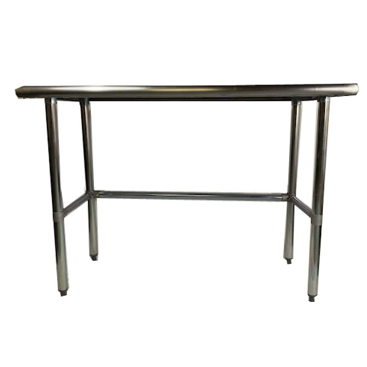 Commercial Stainless Steel Work Prep Table with Open Base 30 x 60 and Double Overshelf 18 x 60 with Casters Wheels