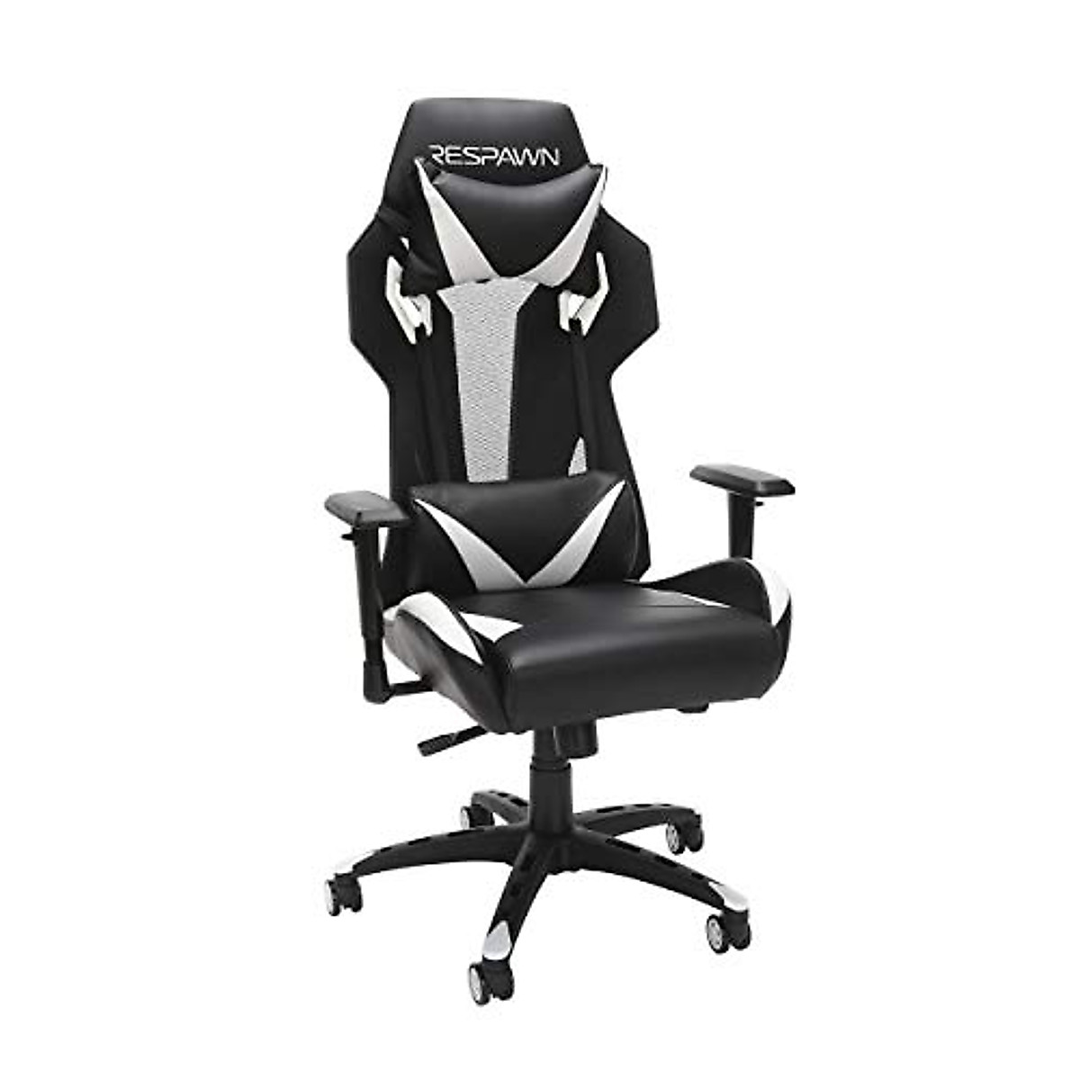 RESPAWN RSP-205 Racing Style Gaming Chair, Leather, White