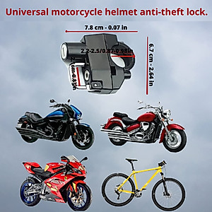 Motorcycle Helmet Lock, Universal Motorcycle Helmet Lock, Motorcycle Helmet Anti-Theft Lock, Motorcycle Helmet Anti-Theft Accessory