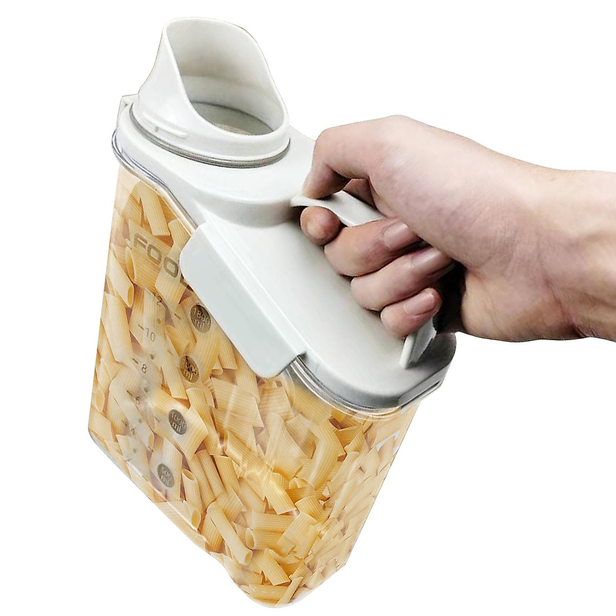 Tostyles Cereal Containers Storage and 2L Airtight Large Dry Food Storage Containers with Pouring Spout for Kitchen Pantry Storage Organization