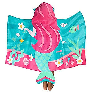 Stephen Joseph girls HOODED TOWEL, Mermaid, 46 X24 US
