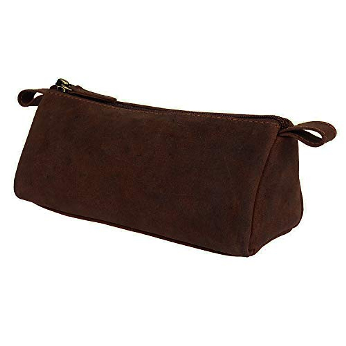 Genuine Leather Pencil Roll Case/Pouch Pen Holder Organizer Brushes Ruler Stationary Gift for Students Artist Painter & Writer String Closure Vintage