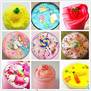 Ximkee Assorted 30Pcs Cute Slime Charms Beads Cookies Donut Macaron Dessert Resin Charms Slices Flatback Buttons for Jewelry Making Handicraft Accessories Scrapbooking Phone Case Decor (binggan)