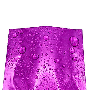 QQ Studio 200 PCS Metallic Mylar Foil Open Top Sealable Bags (7x10cm (2.7x3.9"), Rose)