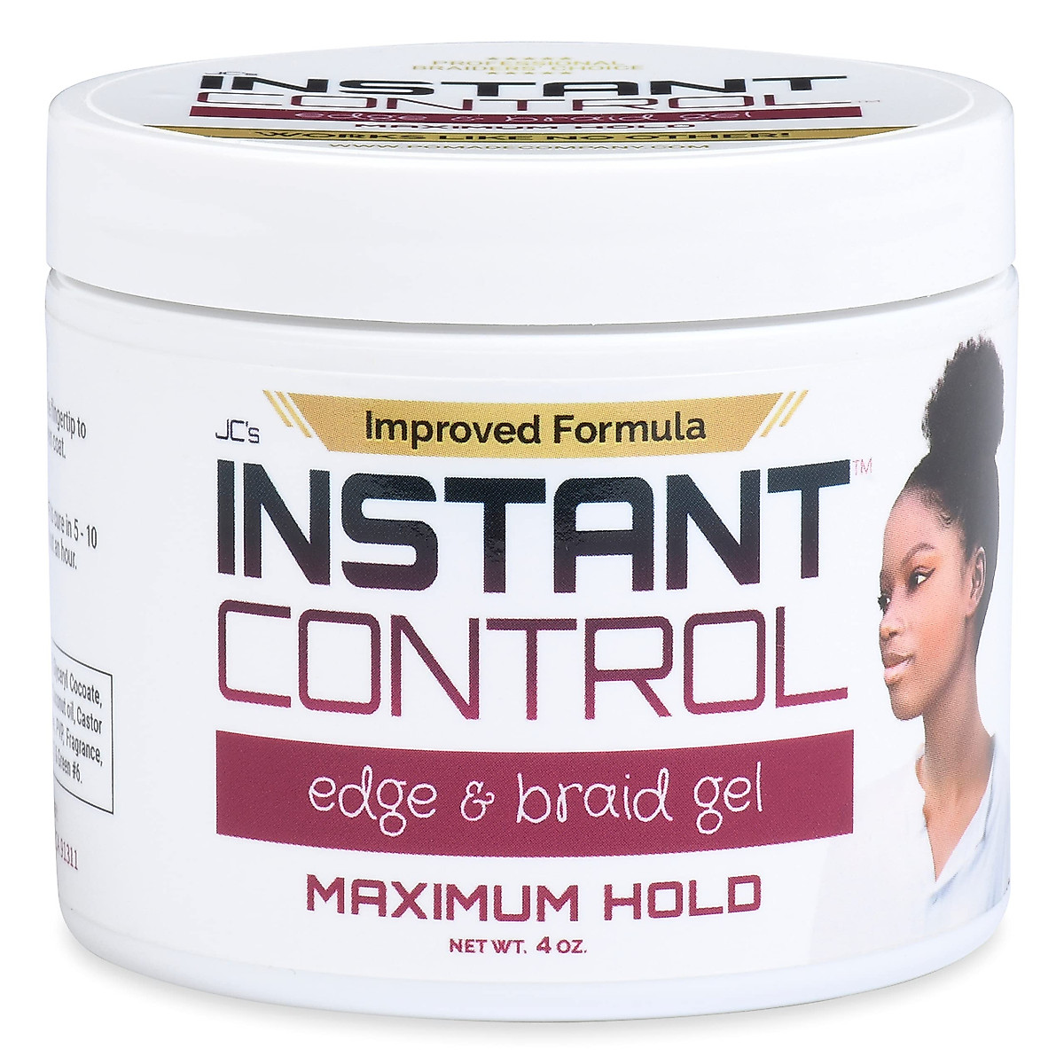 JC's Instant Control Edge & Braid Gel Max. Hold 4 oz.…