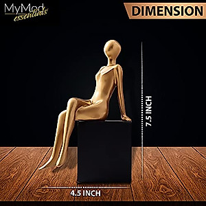 Modern Girl Statues Decorative Bookend Set. Add Modern Touch to Any Shelf or Table with These Unique Art of Confident Girl Statues. Use Them as Bookends Or Décor to Your Home and Office Modern Vibe!