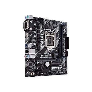 ASUS Prime H410M-A/CSM LGA1200 (Intel® 10th Gen) Micro-ATX Commercial Motherboard (M.2 Support, HDMI, D-Sub, DVI, USB 3.2 Gen 1, COM Header, TPM Header and ASUS Control Center Express)