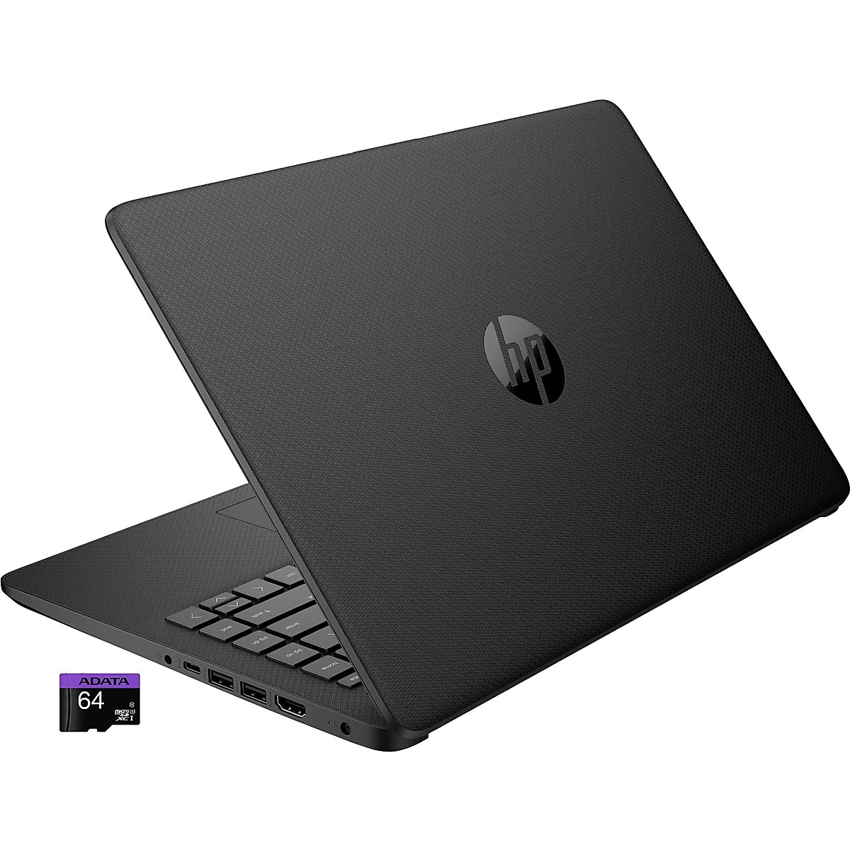 HP Stream 14-inch Laptop, Intel Celeron N4020 Dual-Core Processor, 4GB DDR4 Memory, 128GB Storage(64GB eMMC+64GB Card), Webcam, Bluetooth, 1-Year Microsoft 365, Win10 S, Jet Black (Renewed)
