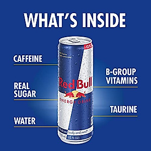 Red Bull Energy Drink, 12 Fl Oz, 24 Cans (6 Packs of 4)