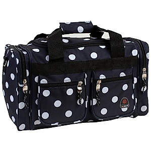 Rockland Duffel Bag, Black Dot, 19-Inch
