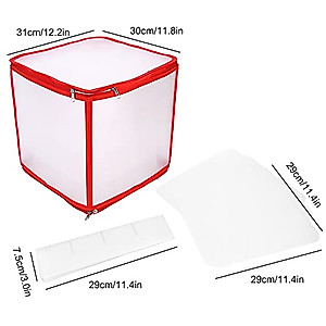 Yuehuam Sock Drawer Organizer Dividers, Sock Underwear Organizer Dividers, Transparent Storage Box Zipper Sealed Compartment Divided Drawer and Closet Storage Bin