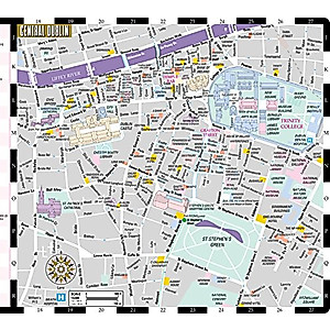 Streetwise Dublin Map - Laminated City Center Street Map of Dublin, Ireland (Michelin Streetwise Maps)
