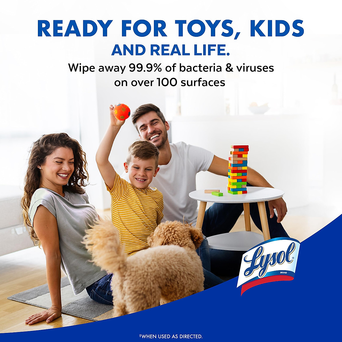 Lysol Disinfectant Wipes, Multi-Surface Antibacterial Cleaning Wipes, For Disinfecting and Cleaning, Lemon and Lime Blossom, 80 Count (Pack of 3)