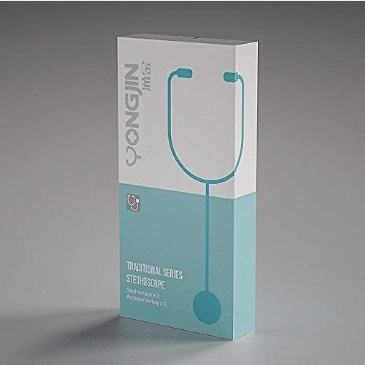 Stethoscope Cardiology Stainless Steel ' A' Shape Tube Stethoscope/Suitable for Cardiac Auscultation, Black Tube, Soft Ear-tip. one Diaphragm and Two Black earplugs