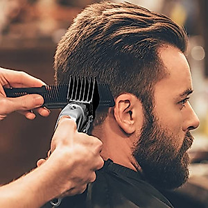 Professional Hair Clipper Guards Guides 10 Pcs Coded Cutting Guides #3170-400- 1/8” to 1 fits for All Wahl Clippers(Black-10 Pcs)