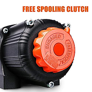 ZESUPER 4500-lb Waterproof Winch Waterproof IP67 Electric Winch with Hawse Fairlead, with Both Wireless Handheld Remote (Steel Cable)