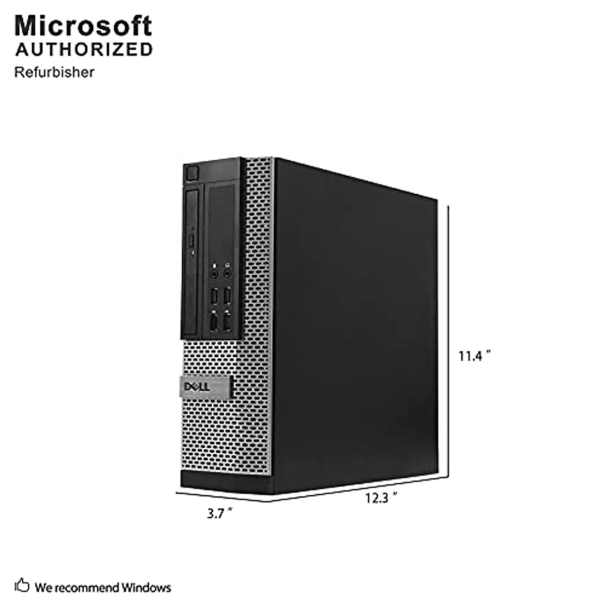 DELL Optiplex 790 SFF Small Form Factor Business Desktop Computer PC (Intel Dual Core i3 CPU 3.3GHz, 4GB DDR3 Memory, 500GB HDD, DVDRW, Windows 10 Professional) (Renewed)']