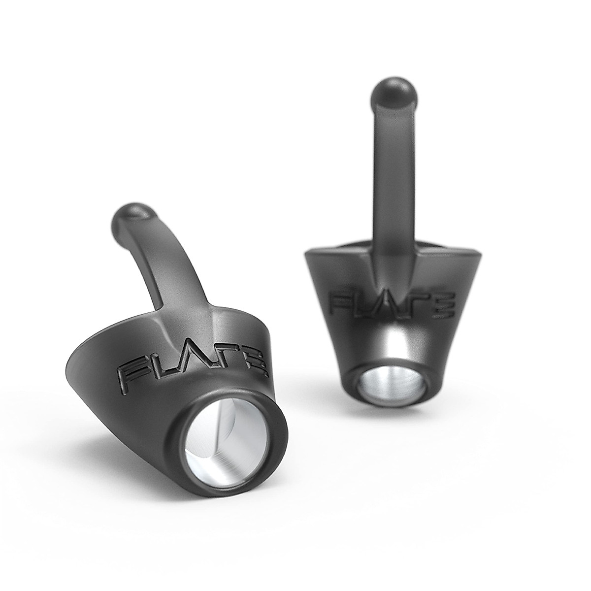 Flare Calmer Pro Mini – Ear Plugs Alternative – Reduce Annoying Noises Without Blocking Sound – Premium Version - Soft Reusable Silicone with Aluminum Core - Black Ice